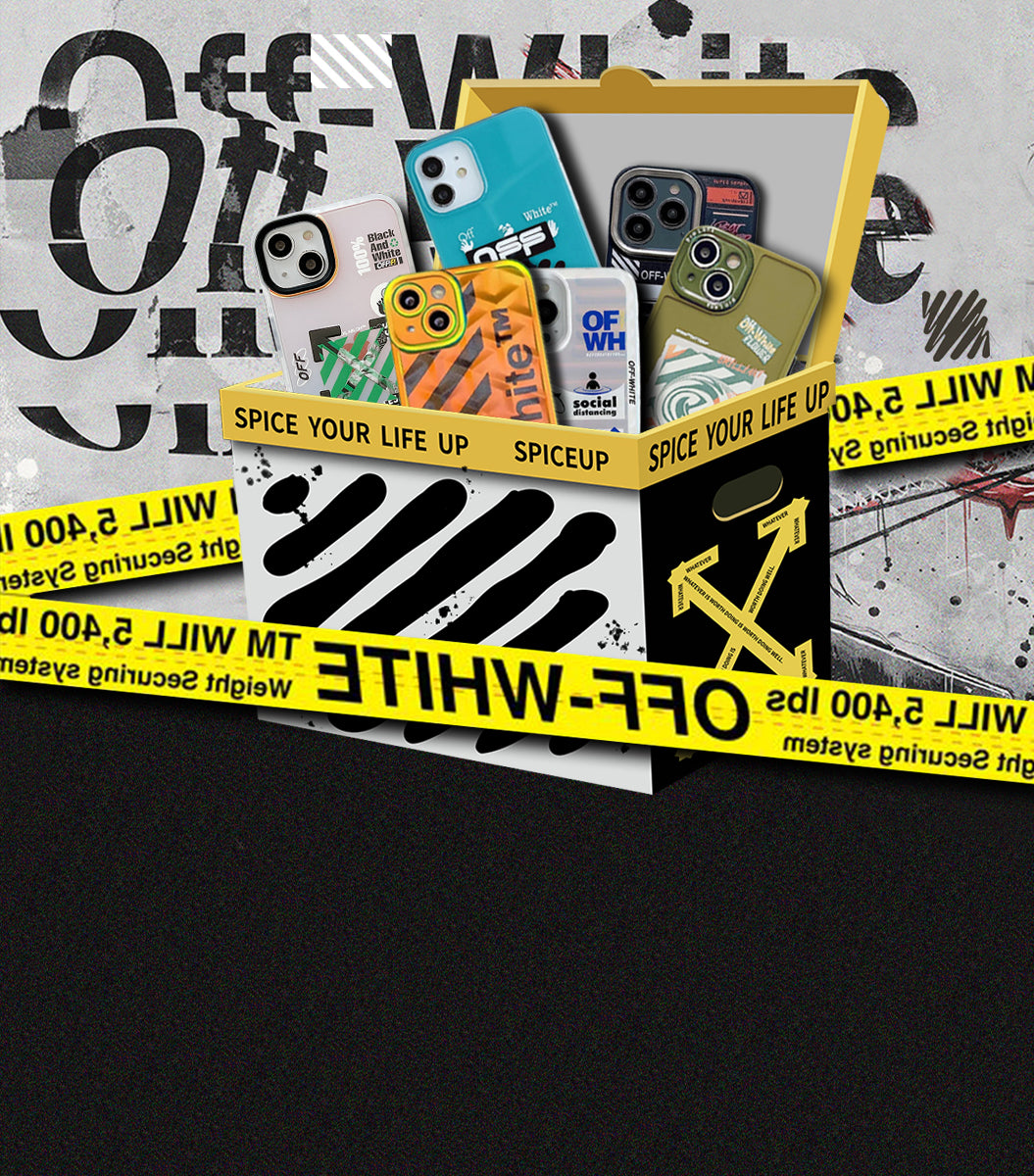 SPICEUP STUDIO | Limited Phone Case | Nike x Off White inspired Black
