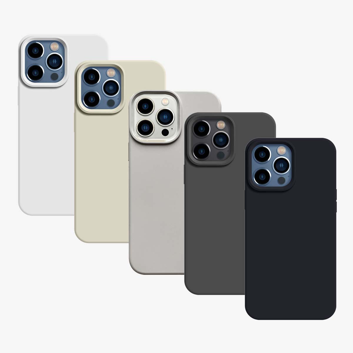 Basic Phone Case | Liquid Silicone Solid Color Phone Case No.1-5 – SPICEUP