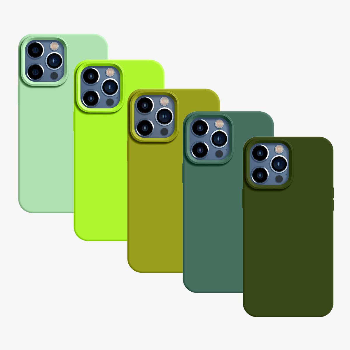 Basic Phone Case | Liquid Silicone Solid Color Phone Case No.16-20 ...