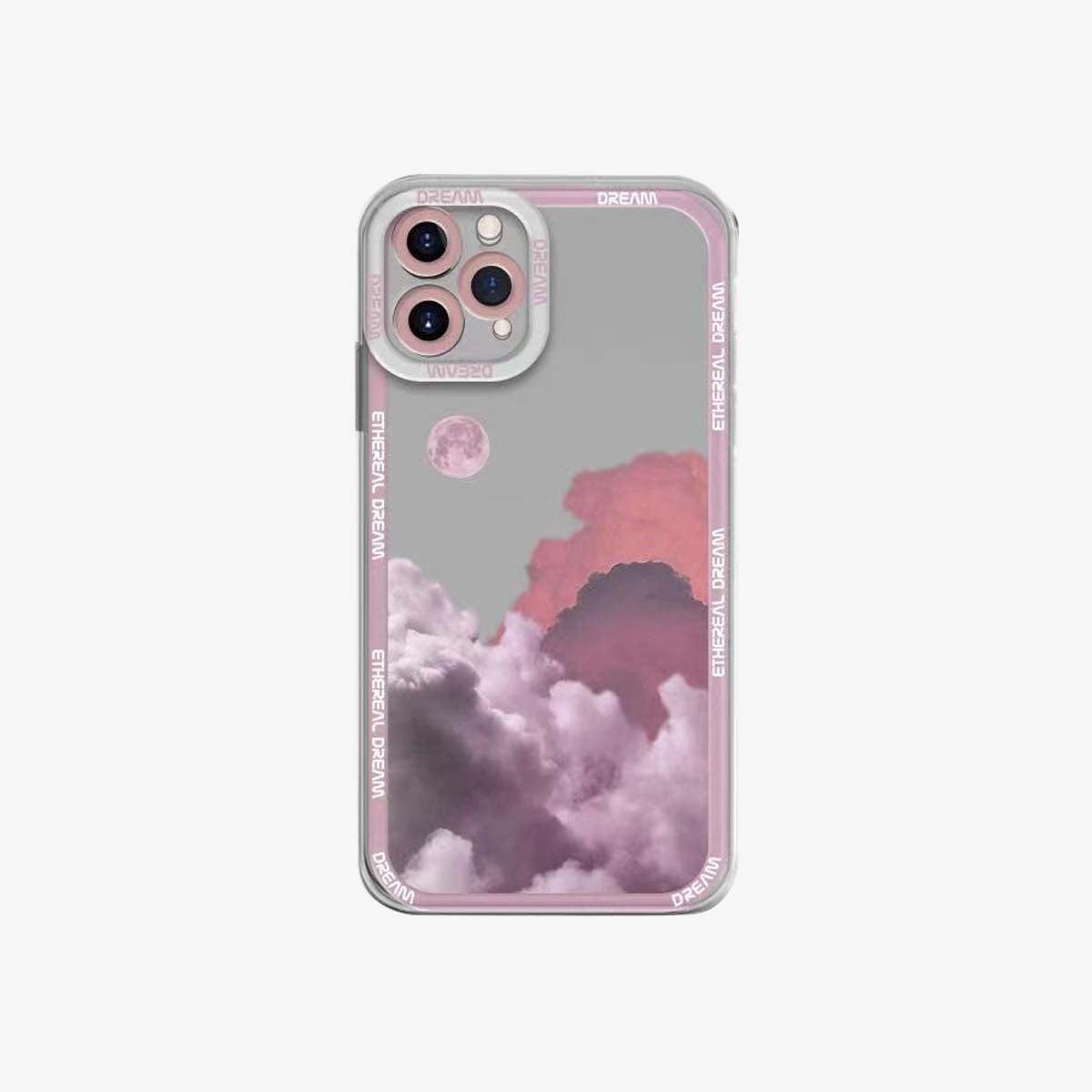 SPICEUP STUDIO | Transparent Phone Case | Pink Clouds