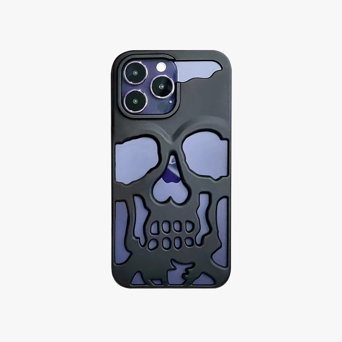SPICEUP STUDIO | Limited Phone Case | Metal Skeleton Skull Matte Black
